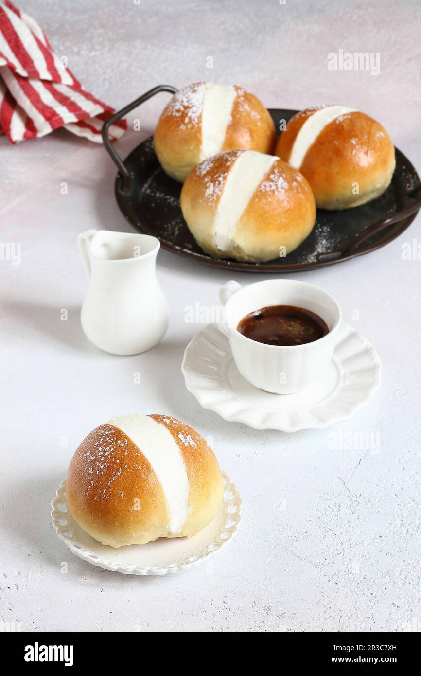 Milk roll hi-res stock photography and images - Alamy