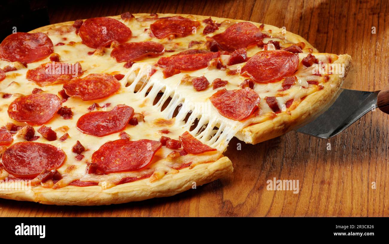 Cheesy Pepperoni Pizza Slice Cheesy Pepperoni Pizza Slice