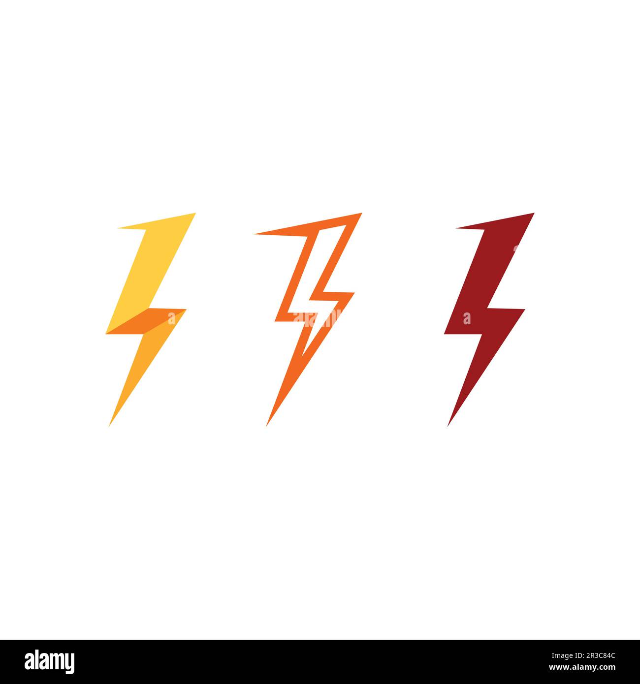 Flash Electric Logo Vector icon illustration design template. Bolt ...