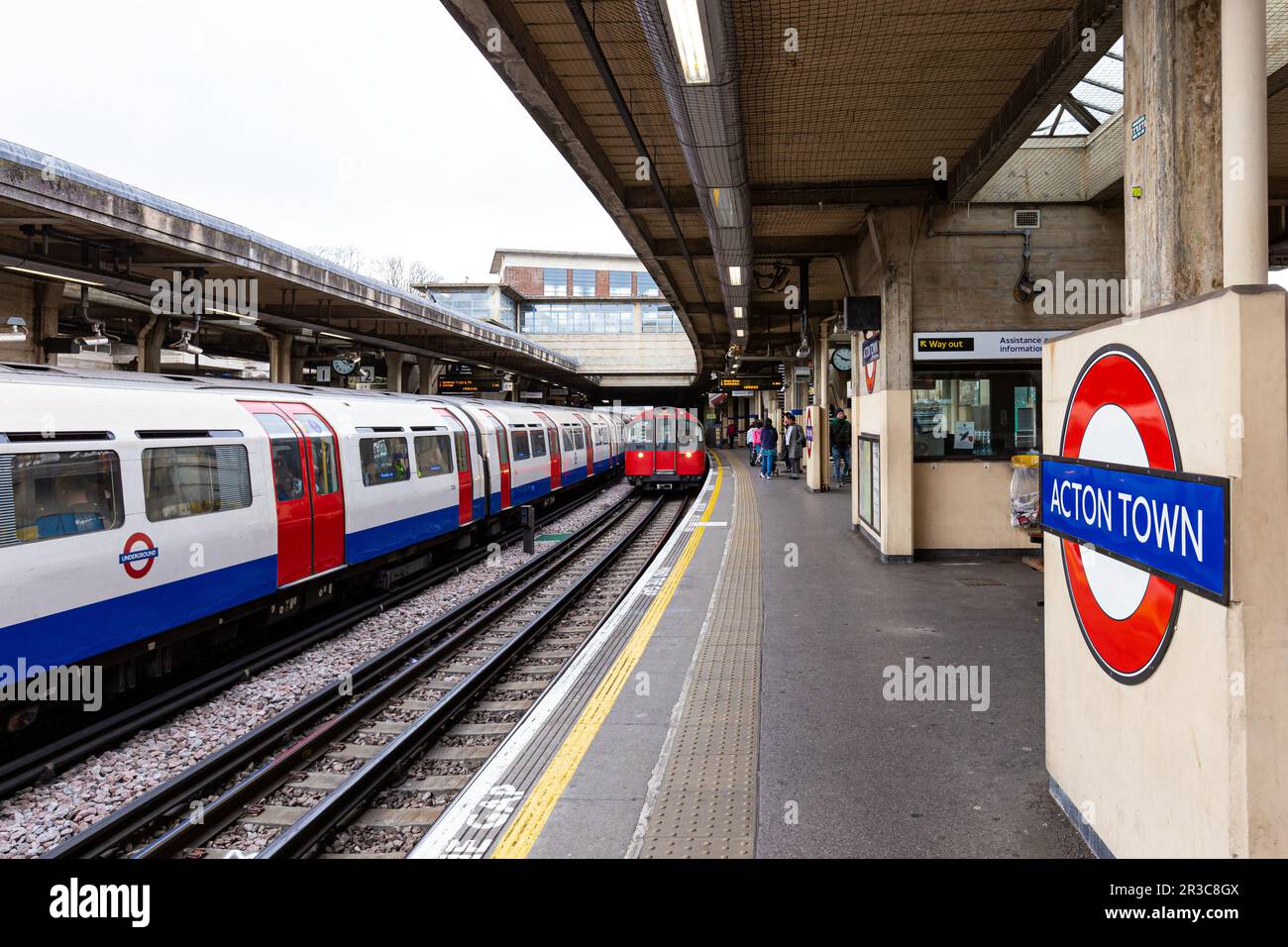 Piccadilly Line services at Acton Town Stock Photo - Alamy