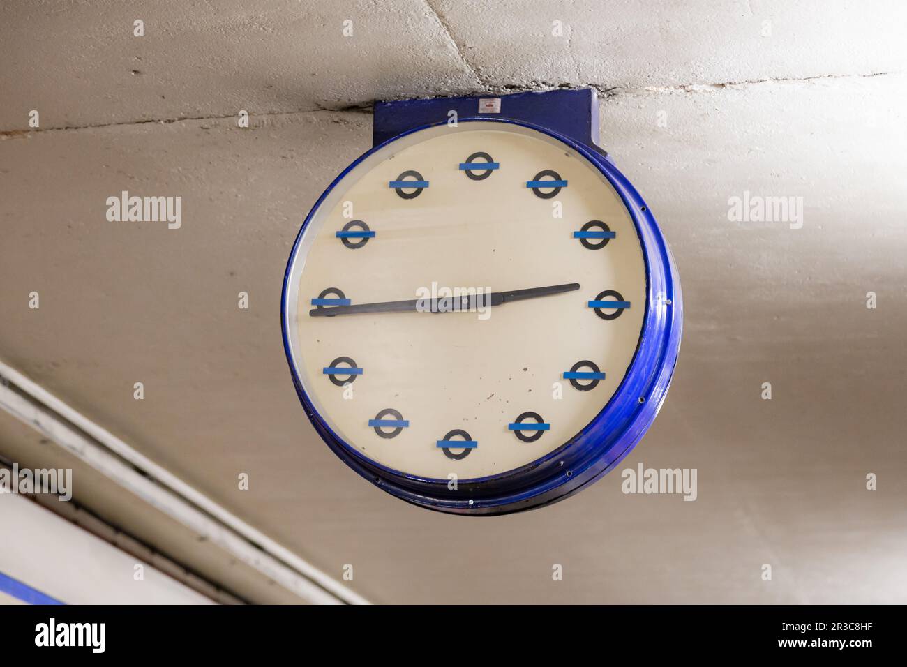 Heritage Roundel Clock at Redbridge Stock Photo - Alamy