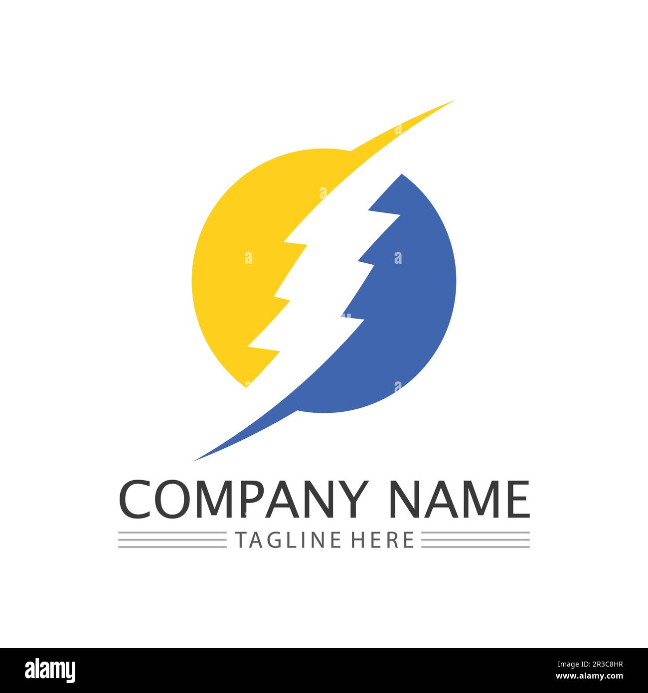 Flash Electric Logo Vector icon illustration design template. Bolt ...