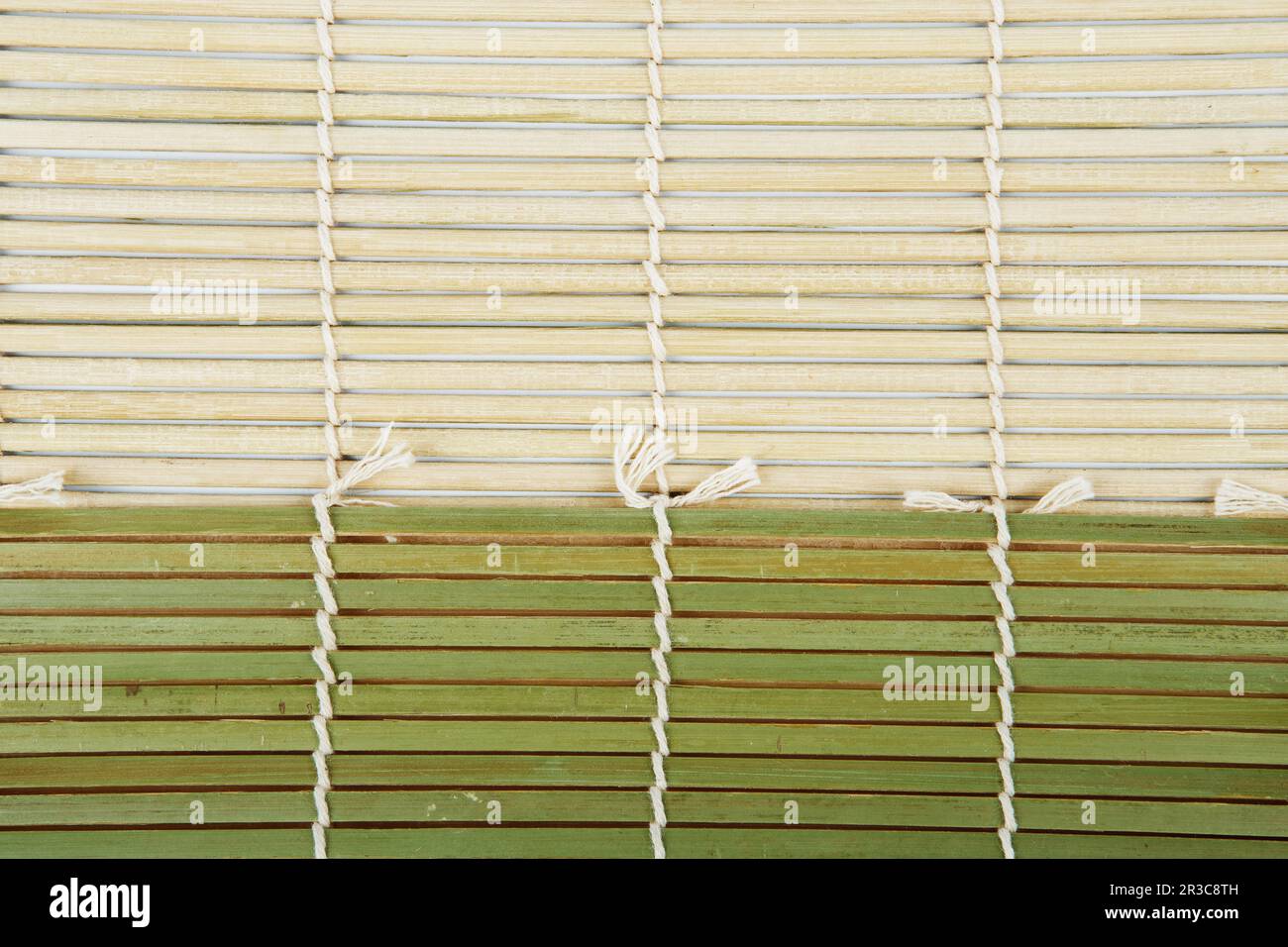 Green Bamboo mat. Traditional green bamboo pad texture. sushi matt ...