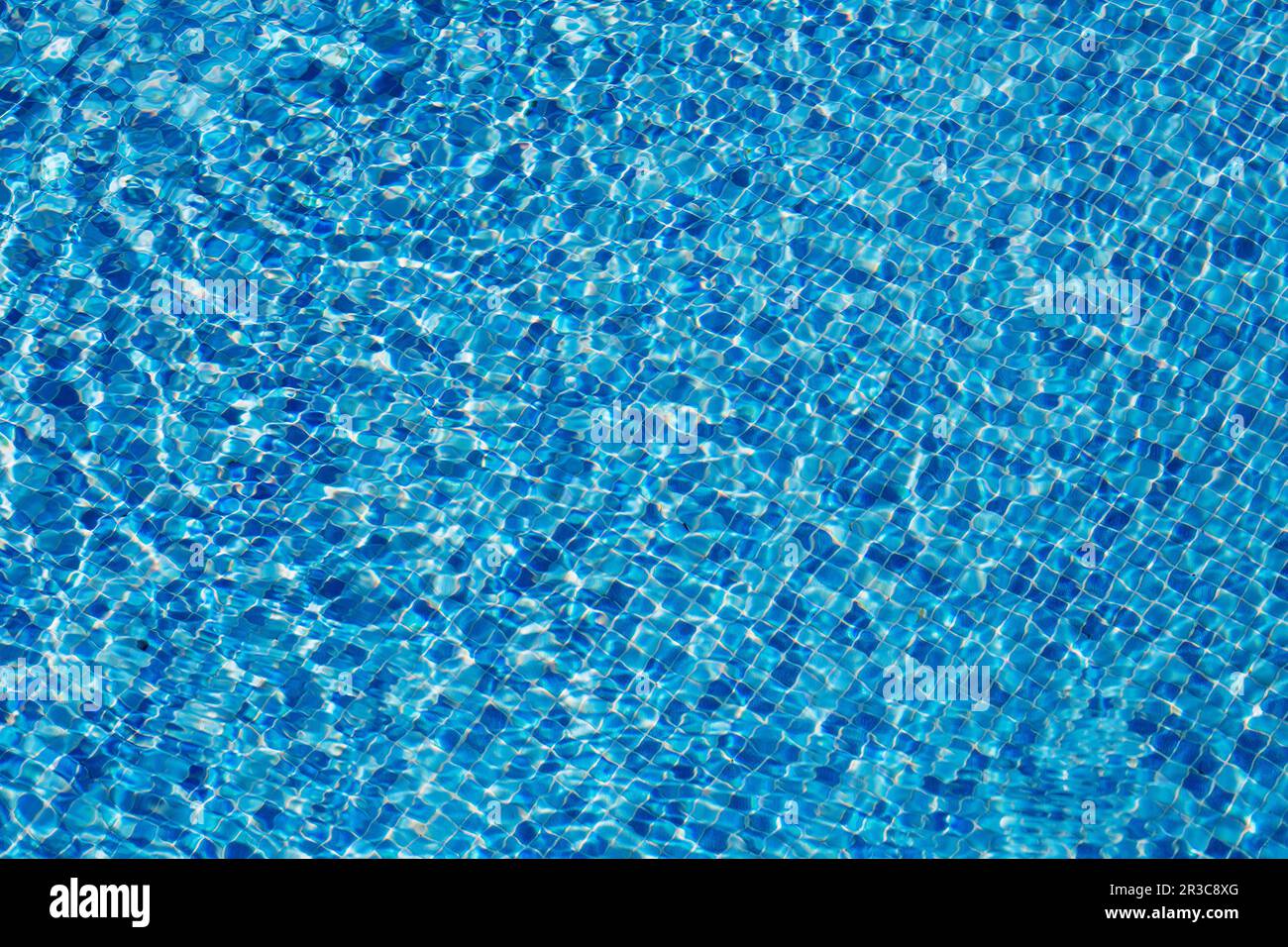 Swimming pool bottom caustics ripple and flow with waves background ...