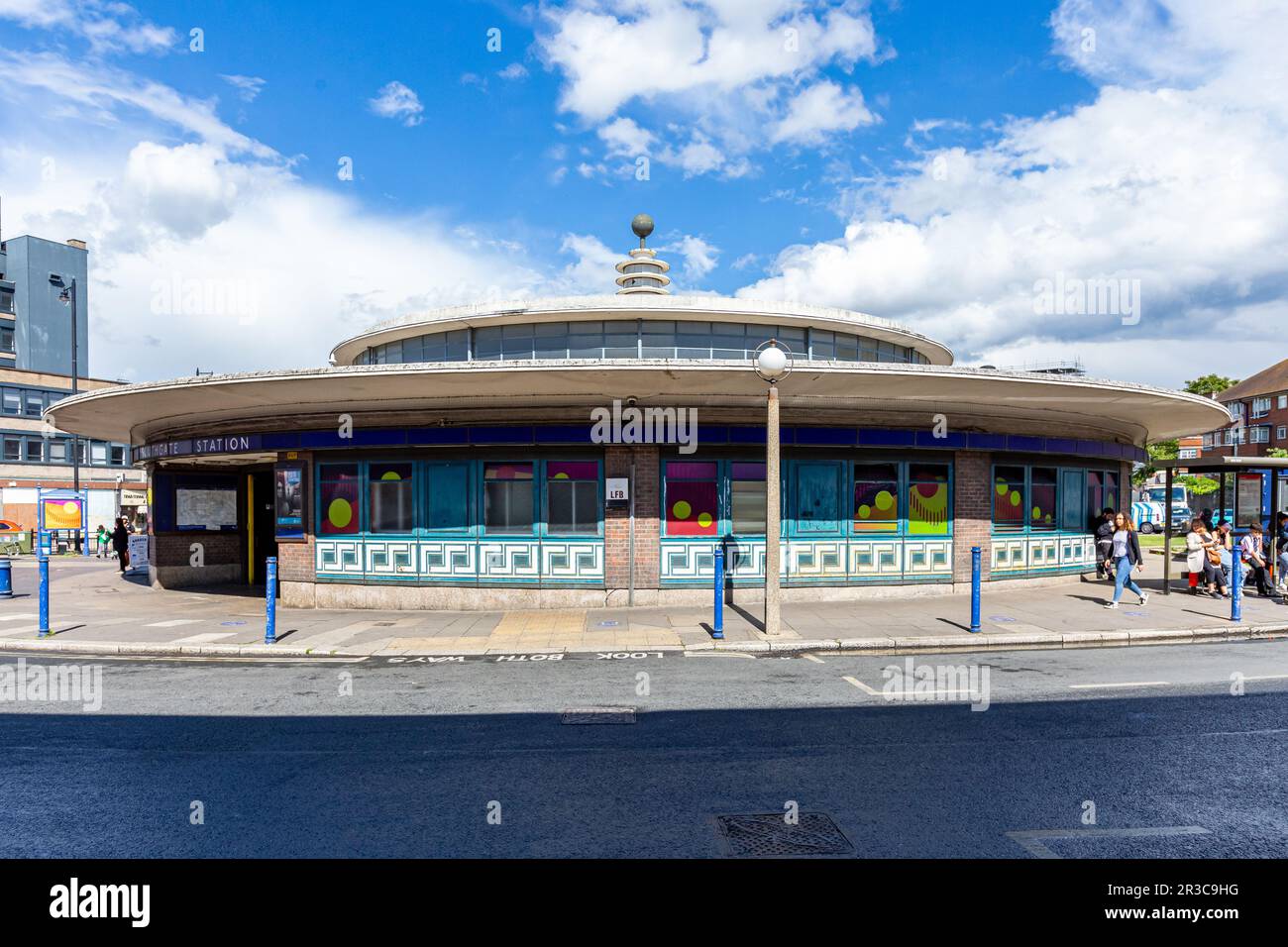 Exterior of Southgate Station Stock Photo - Alamy