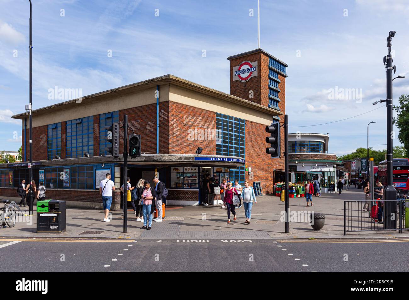 Turnpike Lane station; main building Stock Photo - Alamy