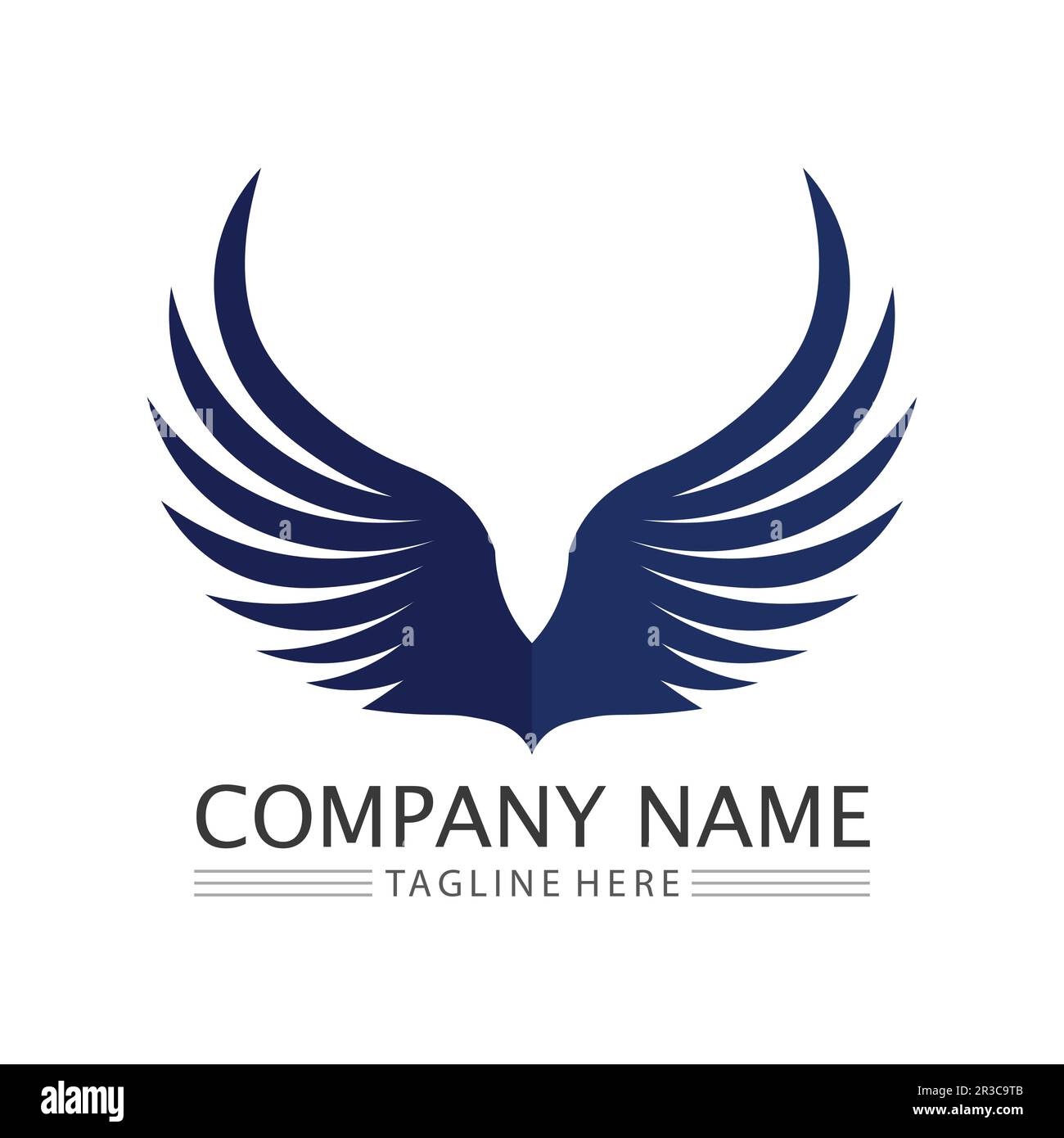 Wings black icons vector set. Modern minimalistic design Stock Vector ...