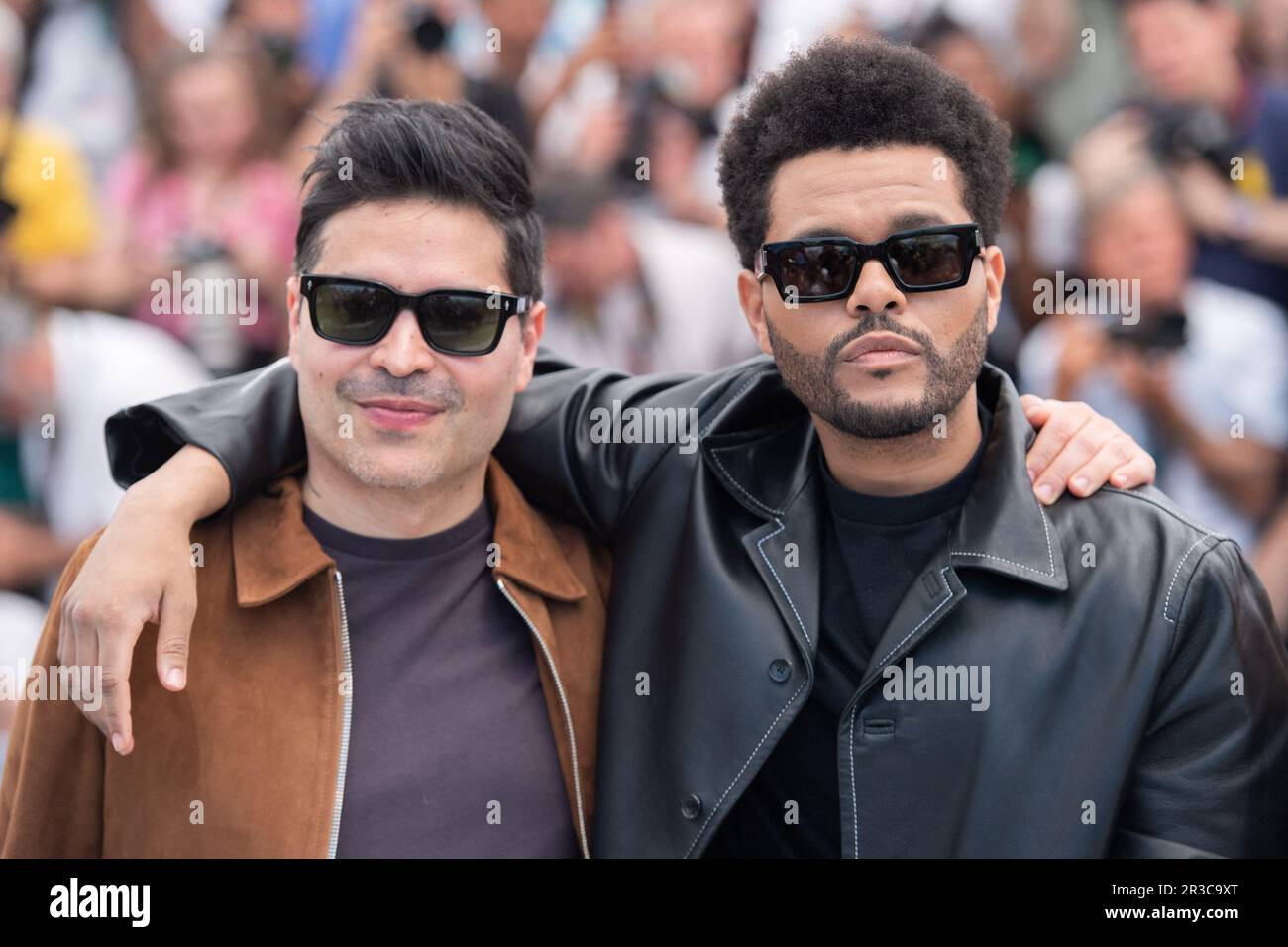 Cannes, France. 23rd May, 2023. Reza Fahim and Abel “The Weeknd ...