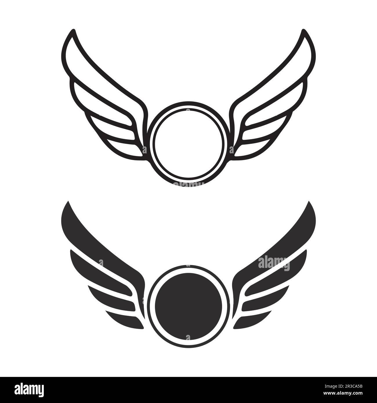 Wings logo vector icon symbol illustration design template Stock Vector ...