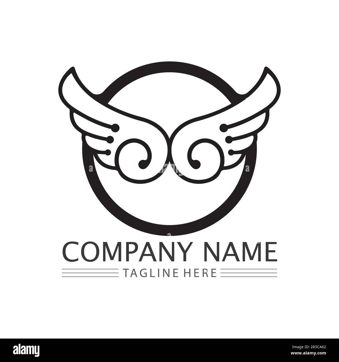 Wings logo vector icon symbol illustration design template Stock Vector ...