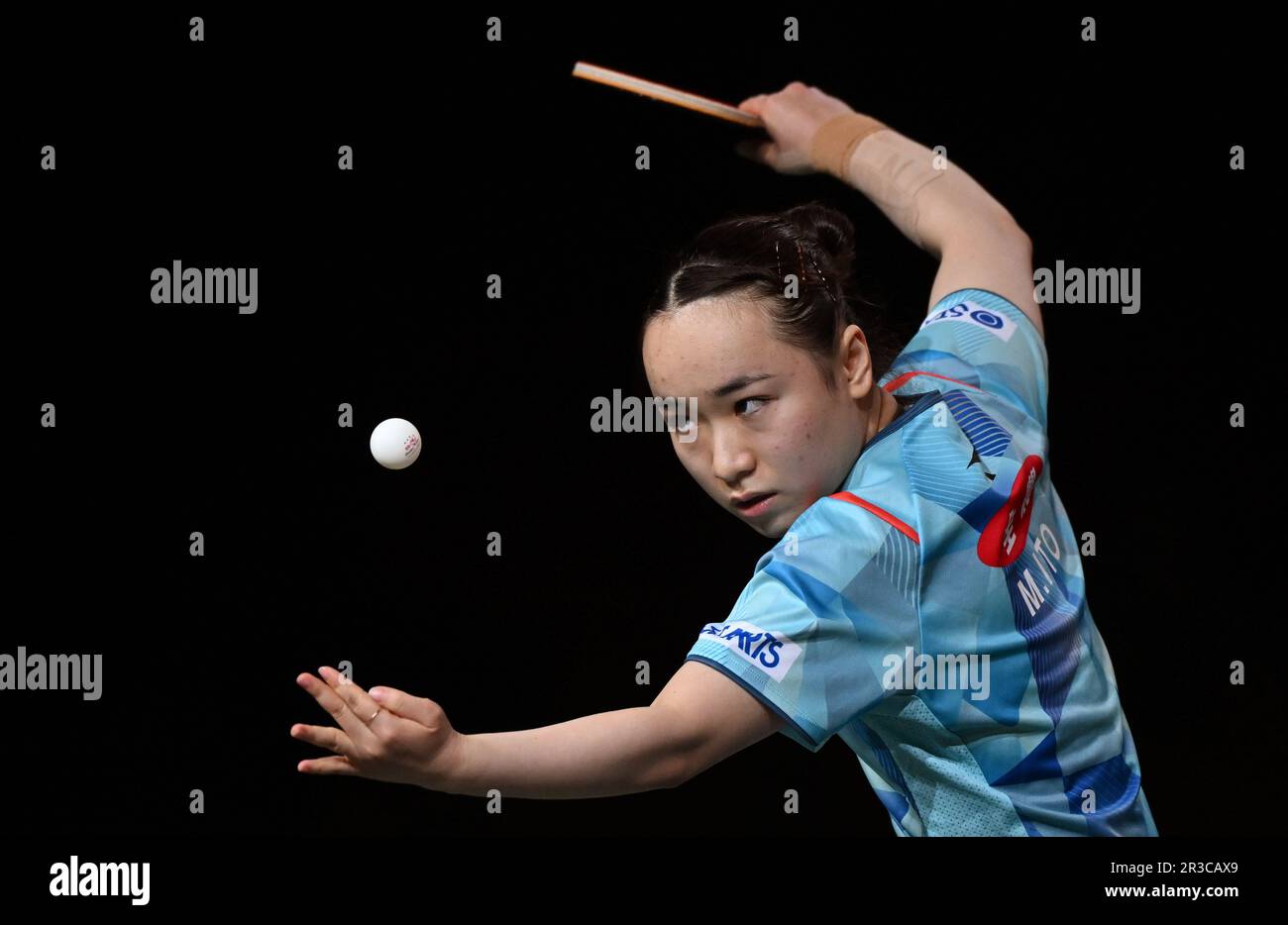 Durban, South Africa. 23rd May, 2023. Ito Mima of Japan serves during ...
