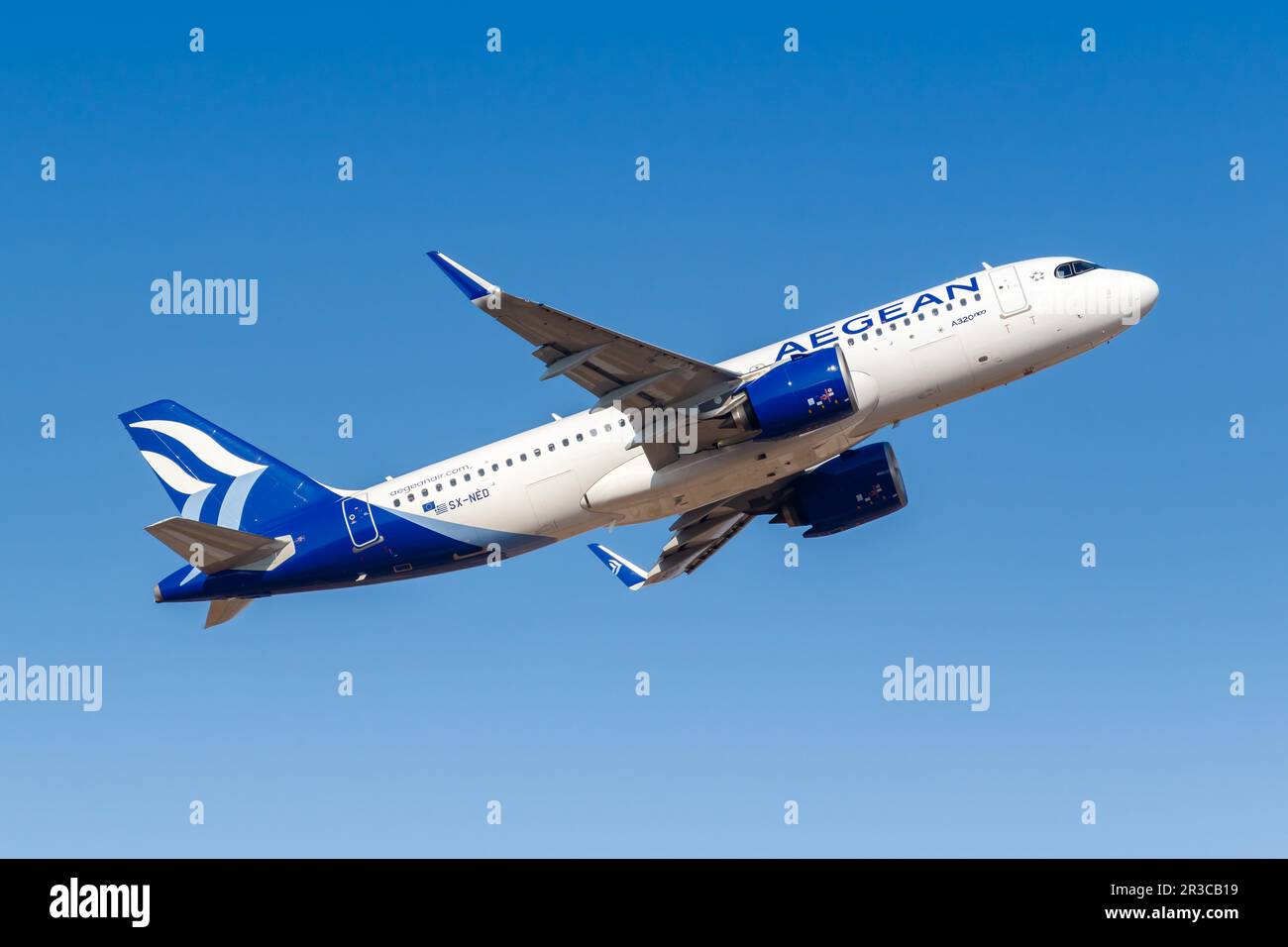 Aegean Airlines Airbus A320neo aircraft Athens airport in Greece Stock ...