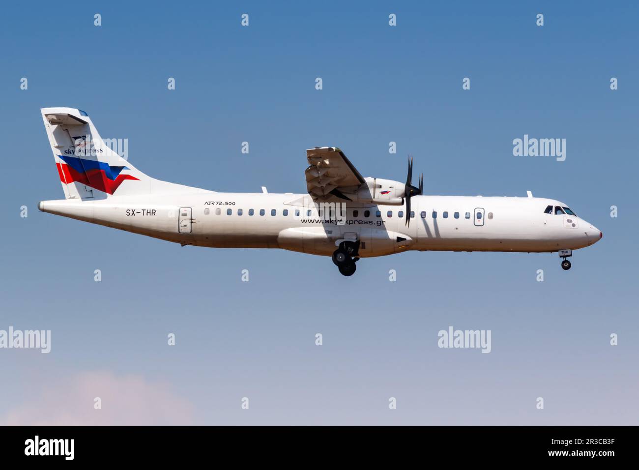 Sky Express ATR 72-500 aircraft Athens Airport in Greece Stock Photo ...