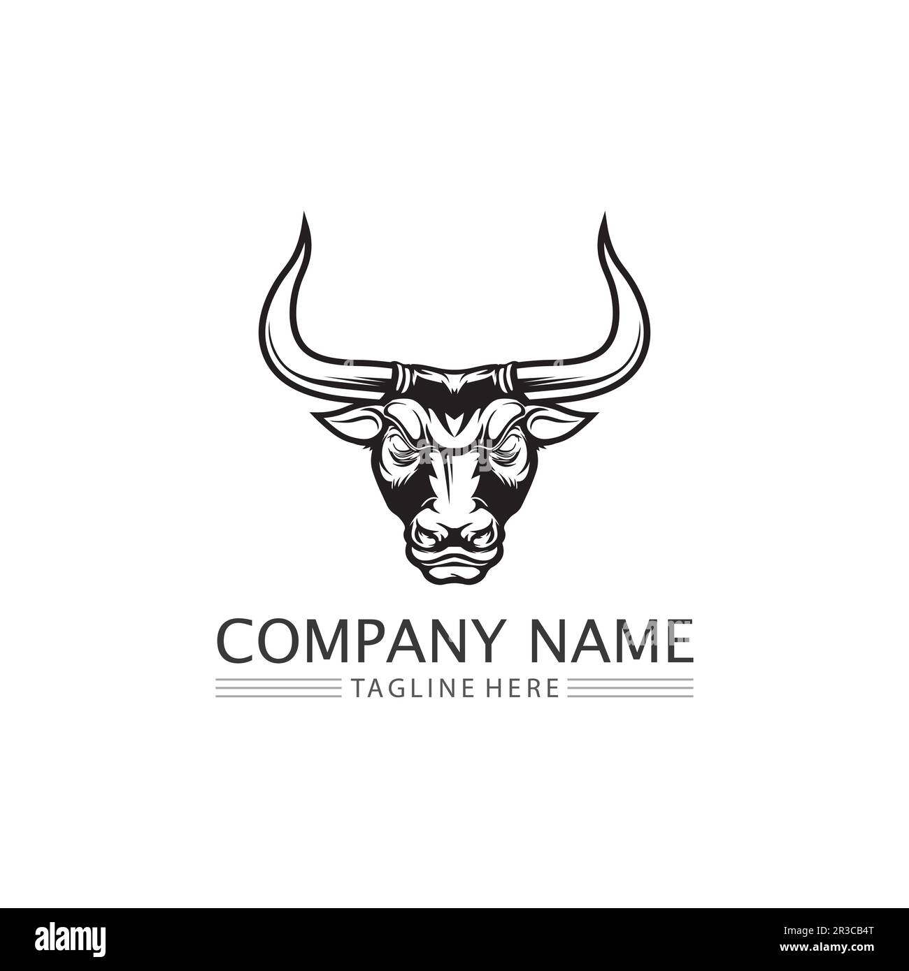 bull logo and horn badges logo icon shield Stock Vector Image & Art - Alamy