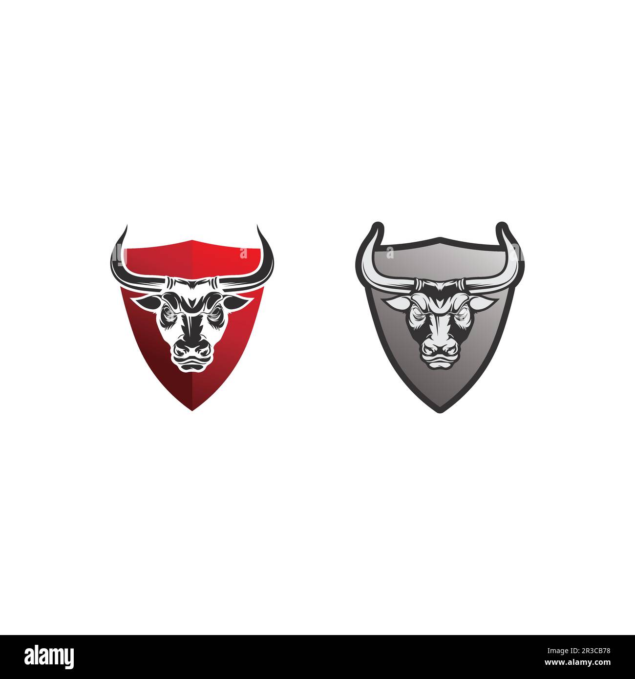 bull logo and horn badges logo icon shield Stock Vector Image & Art - Alamy