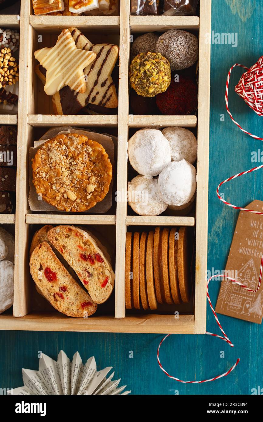 Christmas Shortbread Biscuits Cookies Assortment. Holiday Cookie Box ...