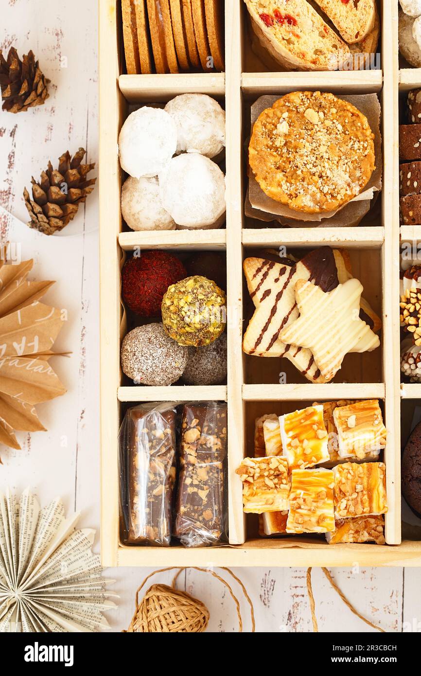 Christmas Shortbread Biscuits Cookies Assortment. Holiday Cookie Box ...