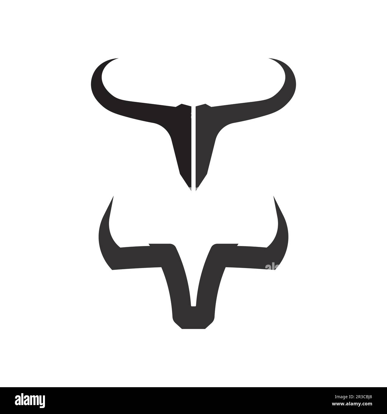 bull logo and horn badges logo icon shield Stock Vector Image & Art - Alamy