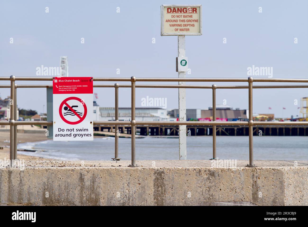 Warning do not climb on or sit on these railings hi-res stock ...