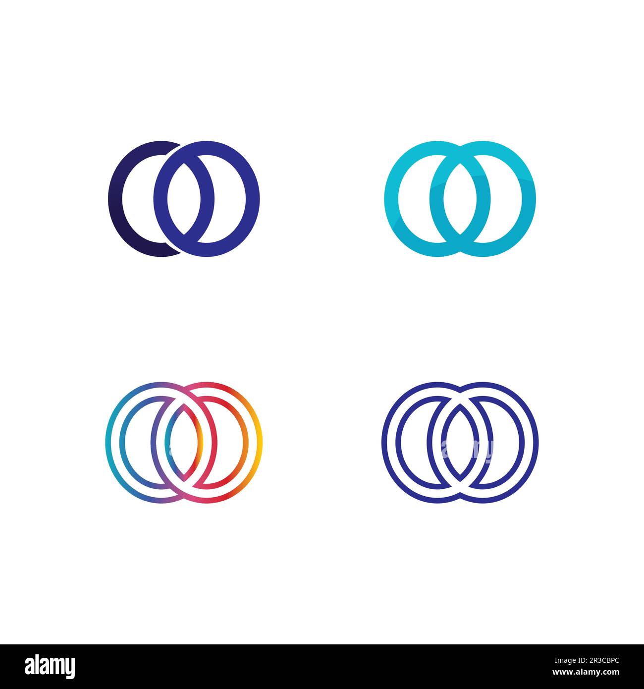 O ring logo business and circle logo design vector Stock Vector Image ...