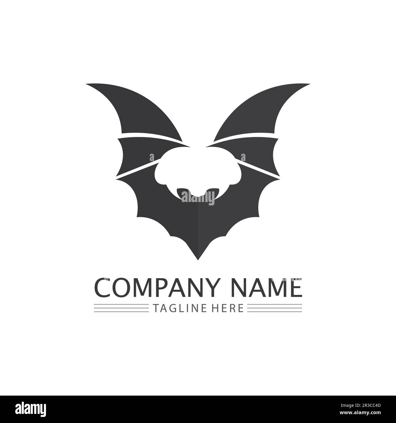 bat wing vector icon logo template illustration design Stock Vector ...