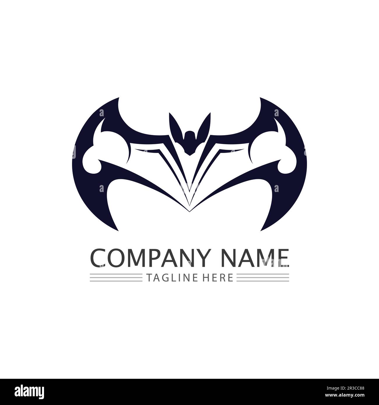 bat wing vector icon logo template illustration design Stock Vector ...