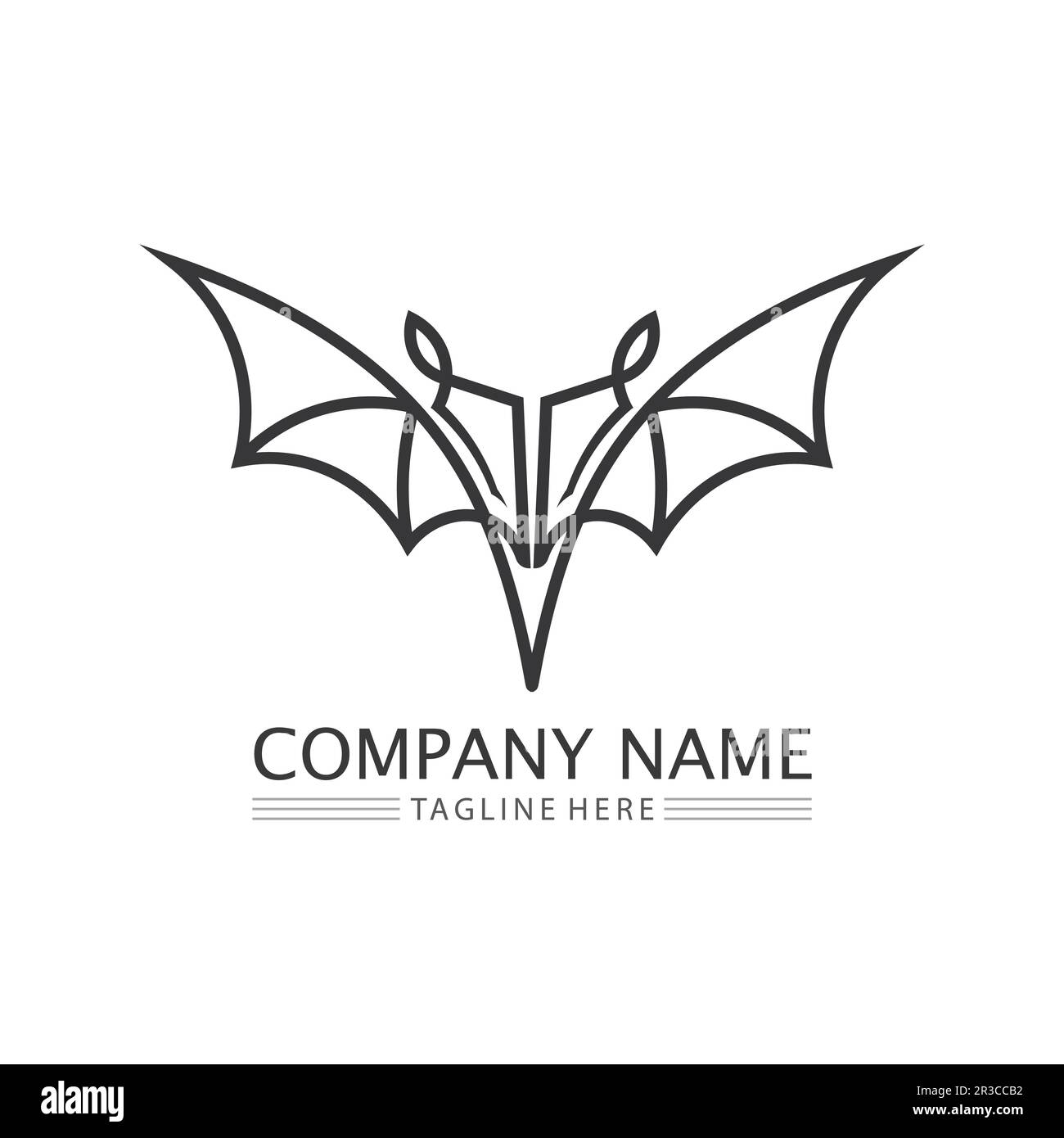 bat wing vector icon logo template illustration design Stock Vector ...