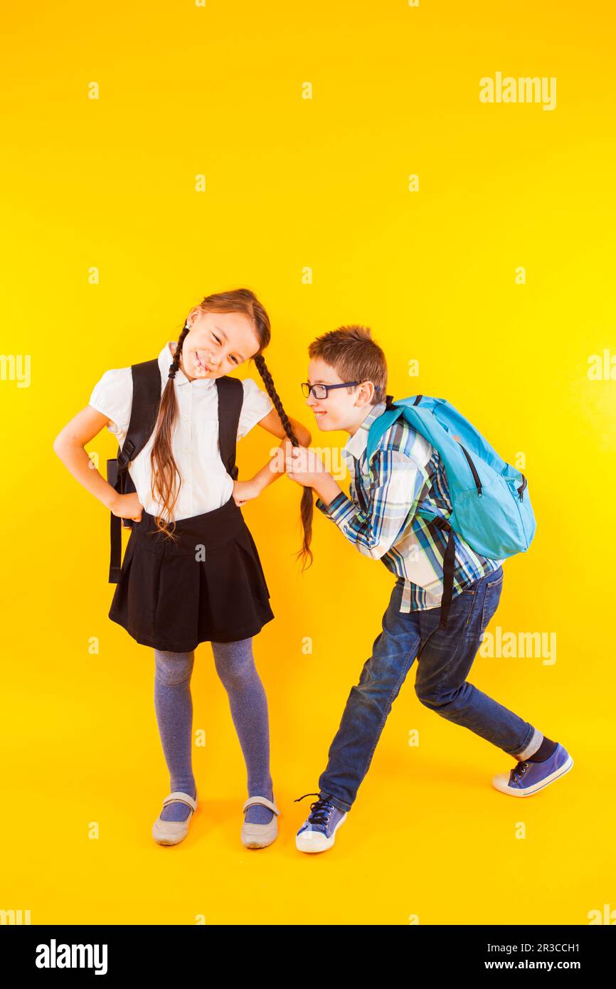 Pupils school bag hi-res stock photography and images - Alamy