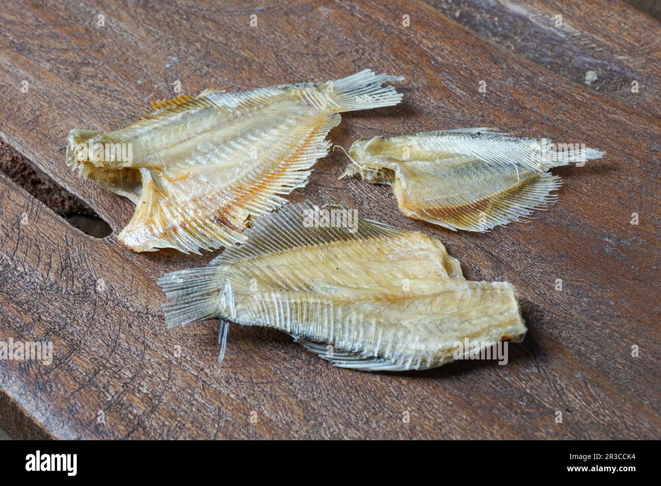 Raw dried salted Sepat fish or Malay called Ikan Sepat Kering is a ...