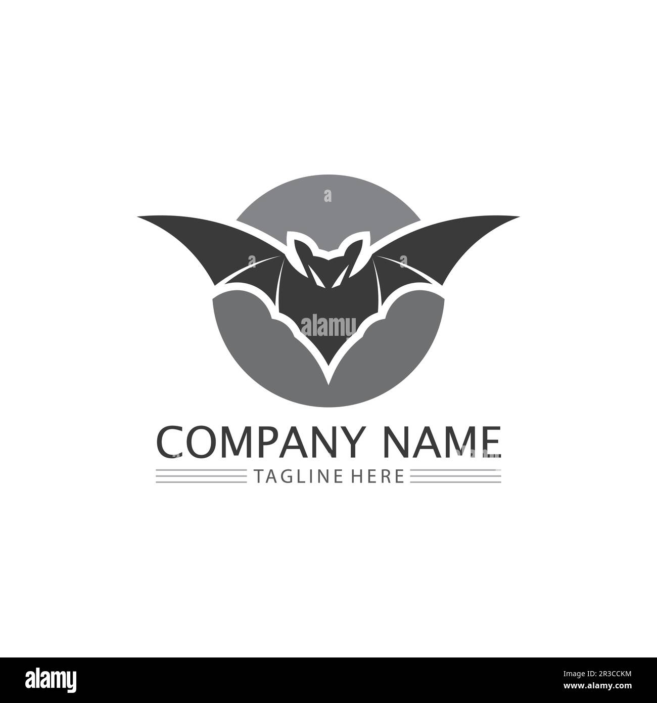 Bat logo design hi-res stock photography and images - Alamy