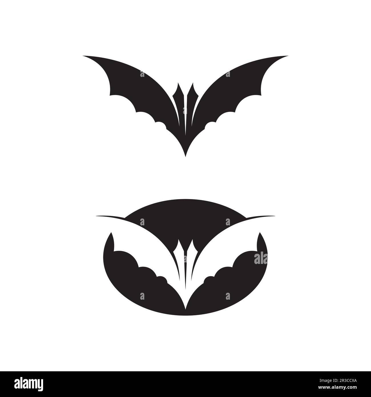 bat wing vector icon logo template illustration design Stock Vector ...