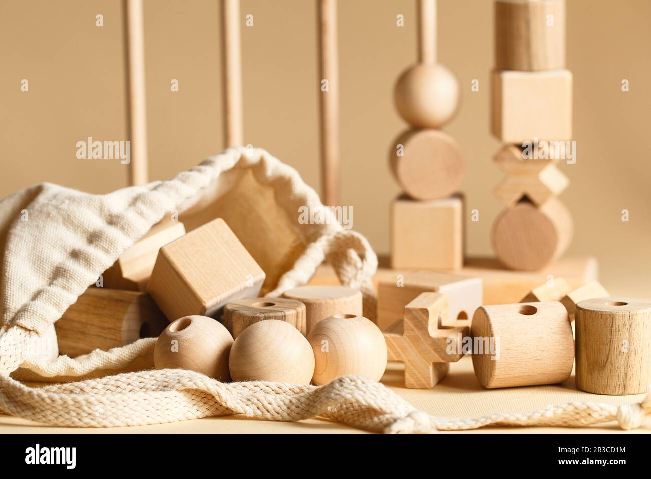 Children's wooden toys. Sequencing Blocks learning resource for ...