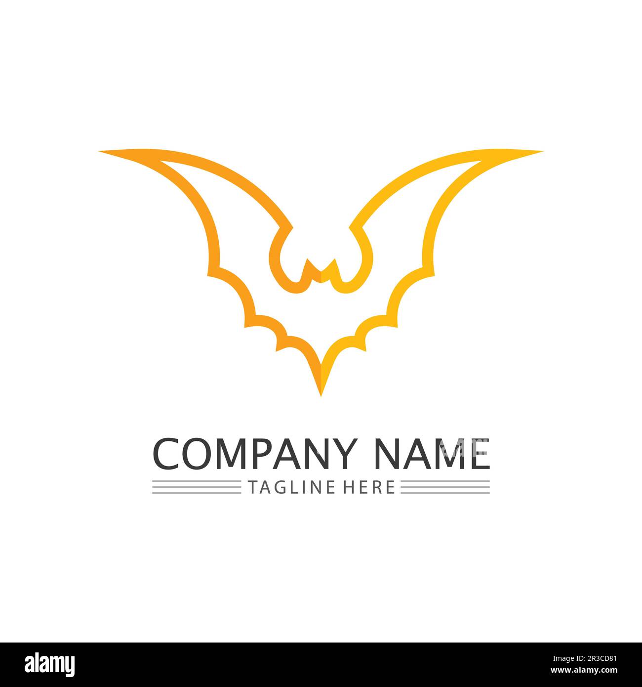Bat logo design Stock Vector Images - Alamy