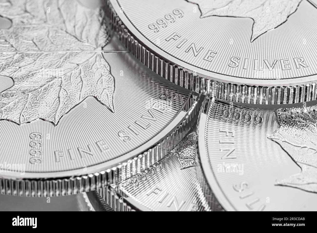 Illustrative Editorial image of Macro Close up of a 9999 Silver ...