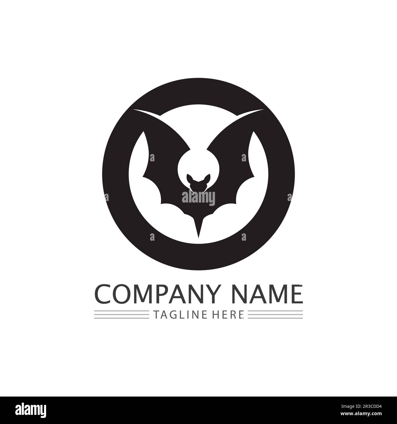 bat wing vector icon logo template illustration design Stock Vector ...