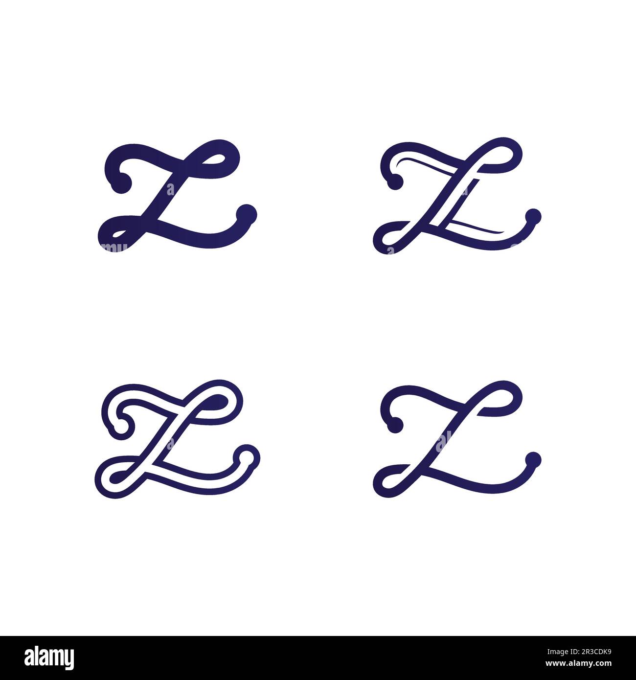 Z letter and font Z logo design vector identity illustration Stock ...