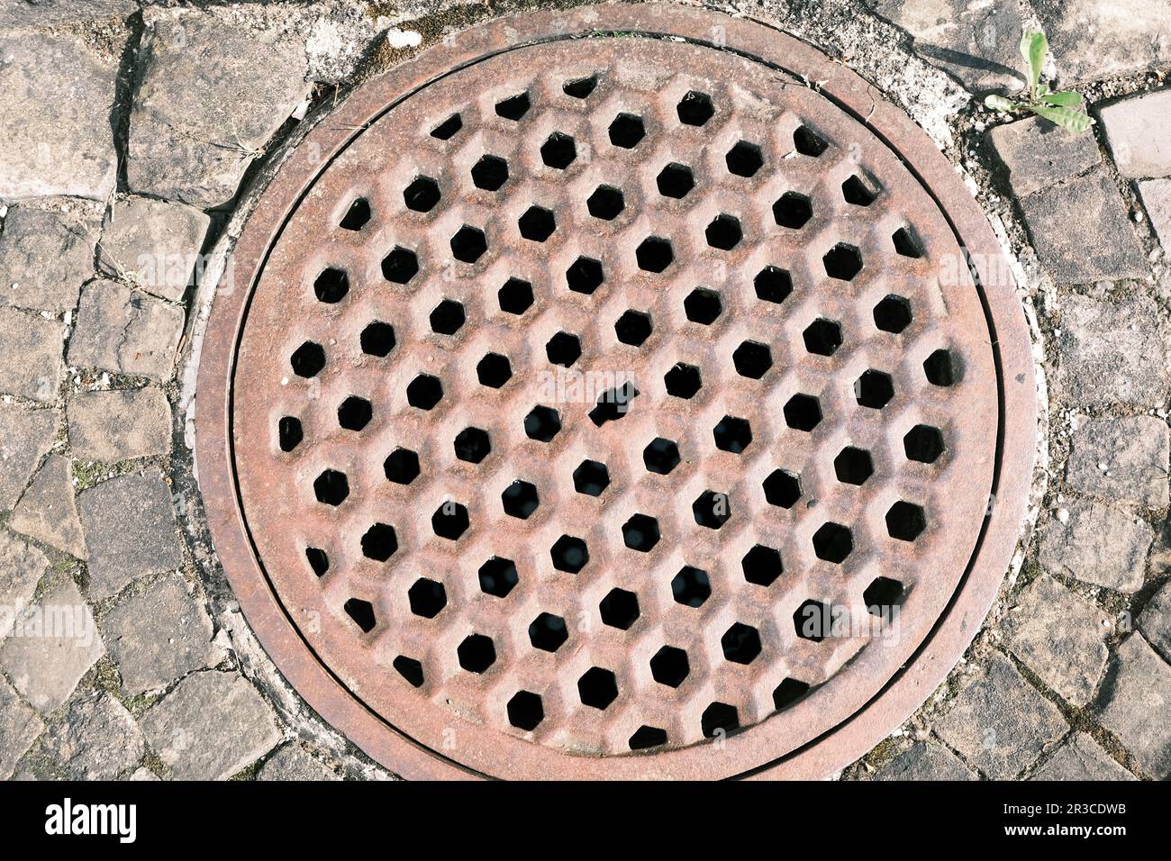 A drainage shaft designed to collect and redirect excess water ...