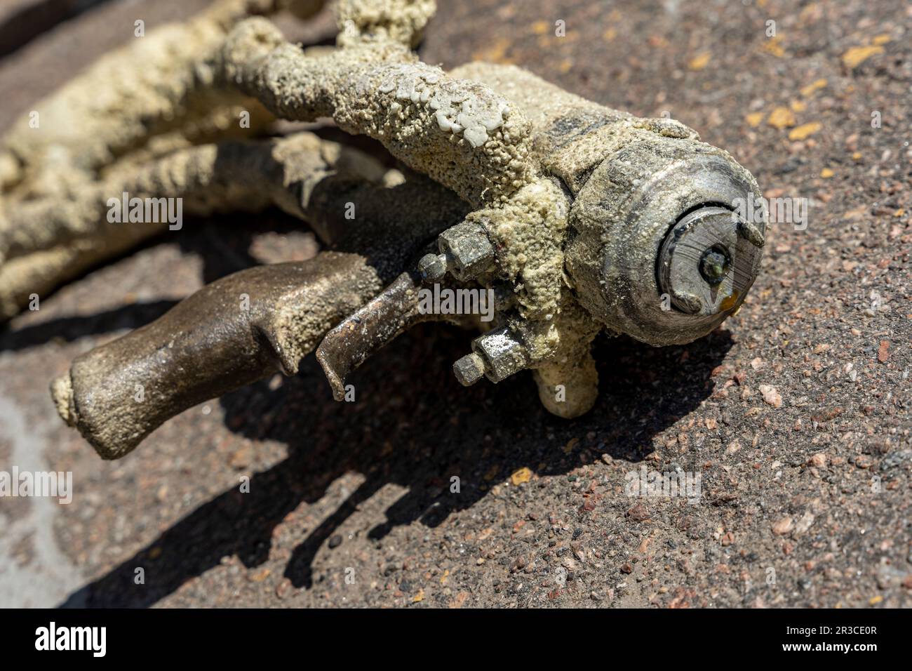Close up view of Plural Component Spray Gun Stock Photo - Alamy