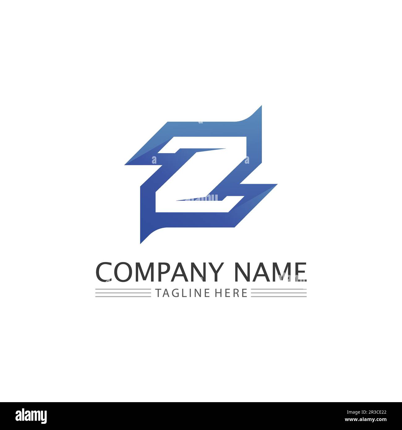 Z letter and font Z logo design vector identity illustration Stock ...