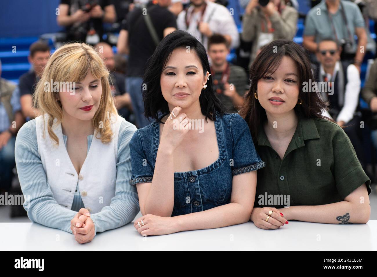 Linh Dan Pham, Roxane Bret and Pauline Nuez attending the Adami ...