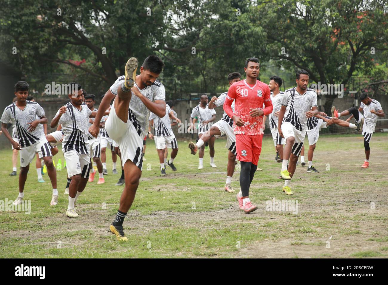 Mohammedan Sporting Club players attends practice session at Club ...