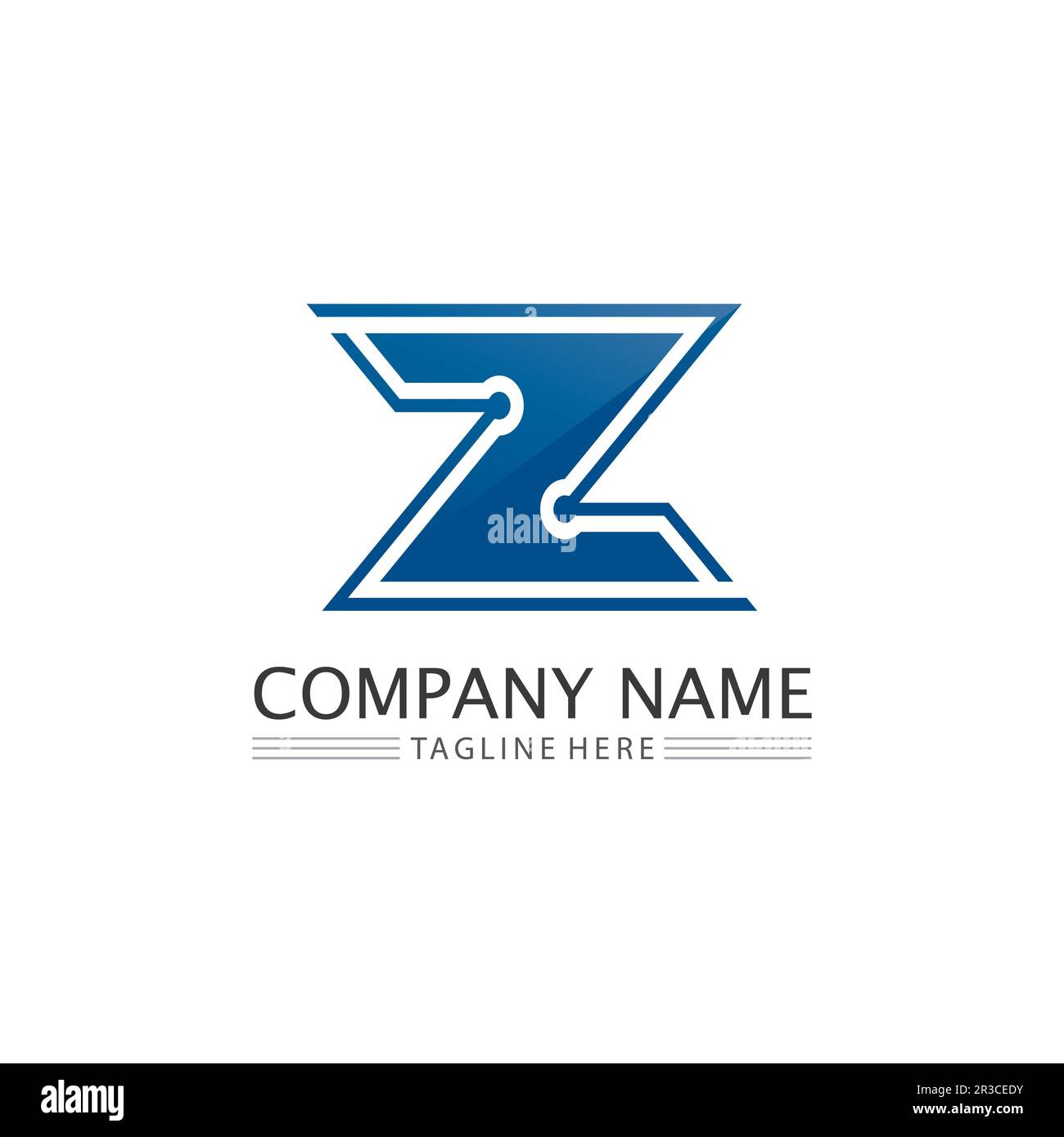 Z letter and font Z logo design vector identity illustration Stock ...