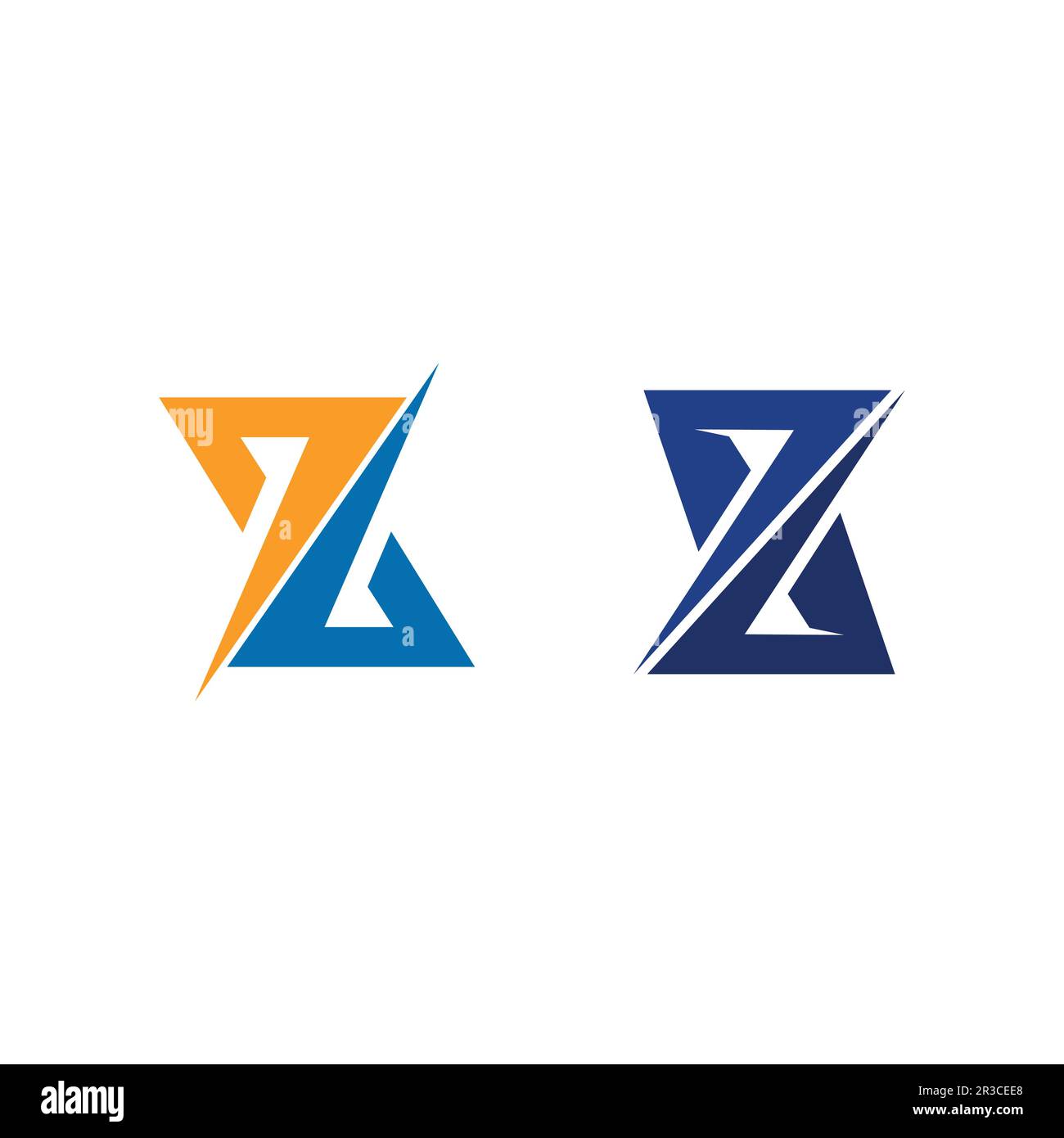 Z letter and Z logo design vector identity illustration Stock Vector ...