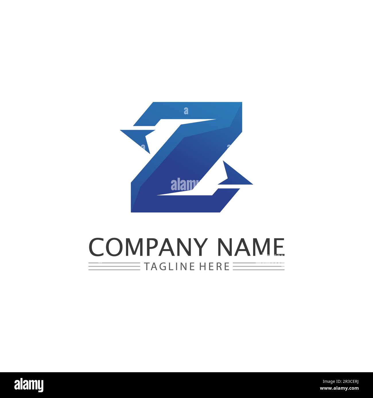 Z letter and font Z logo design vector identity illustration Stock ...