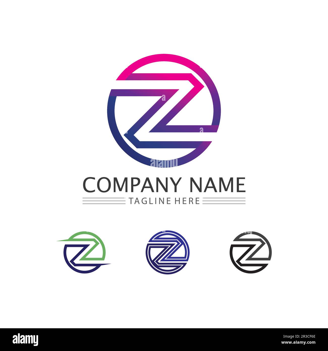 Z letter and Z logo design vector identity illustration Stock Vector ...