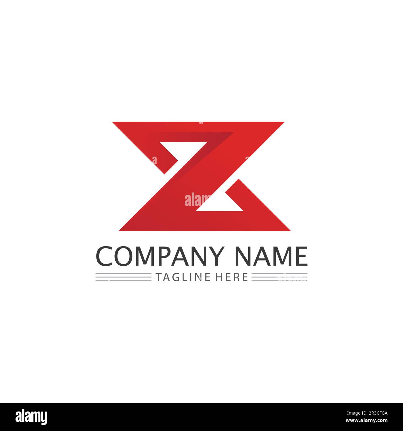 Z letter and font Z logo design vector identity illustration Stock ...