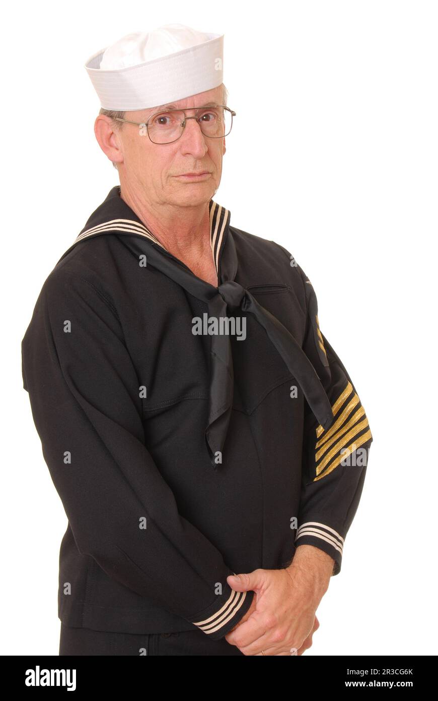 Old sailor from the United States Navy Stock Photo - Alamy