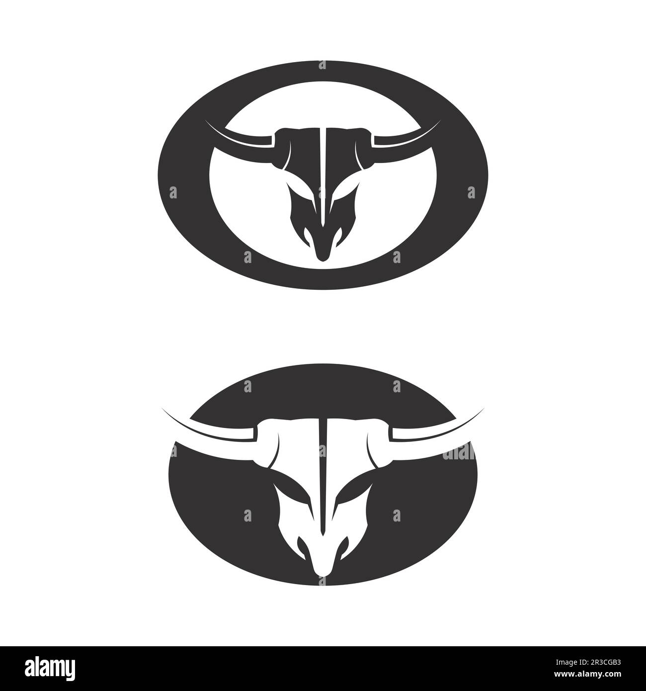Bull logo and symbols vector template icons app Stock Vector Image ...