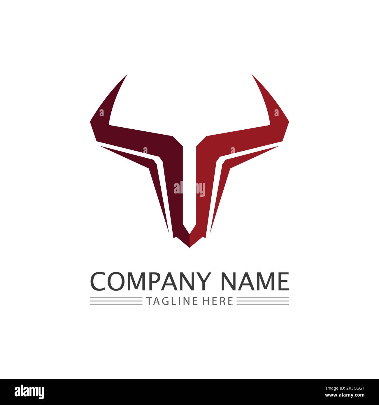 Bull logo and symbols vector template icons app Stock Vector Image ...