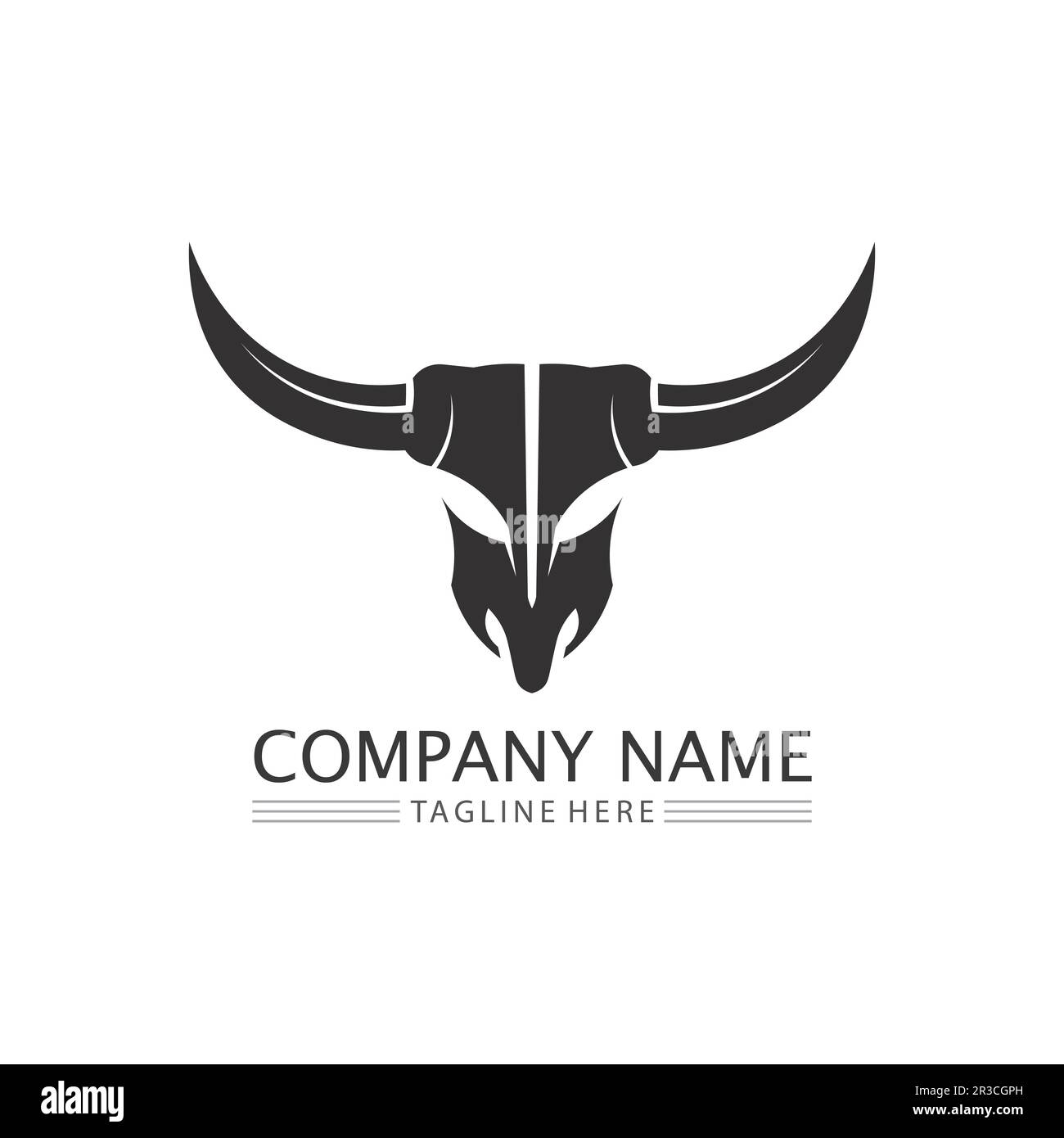Bull logo and symbols vector template icons app Stock Vector Image ...